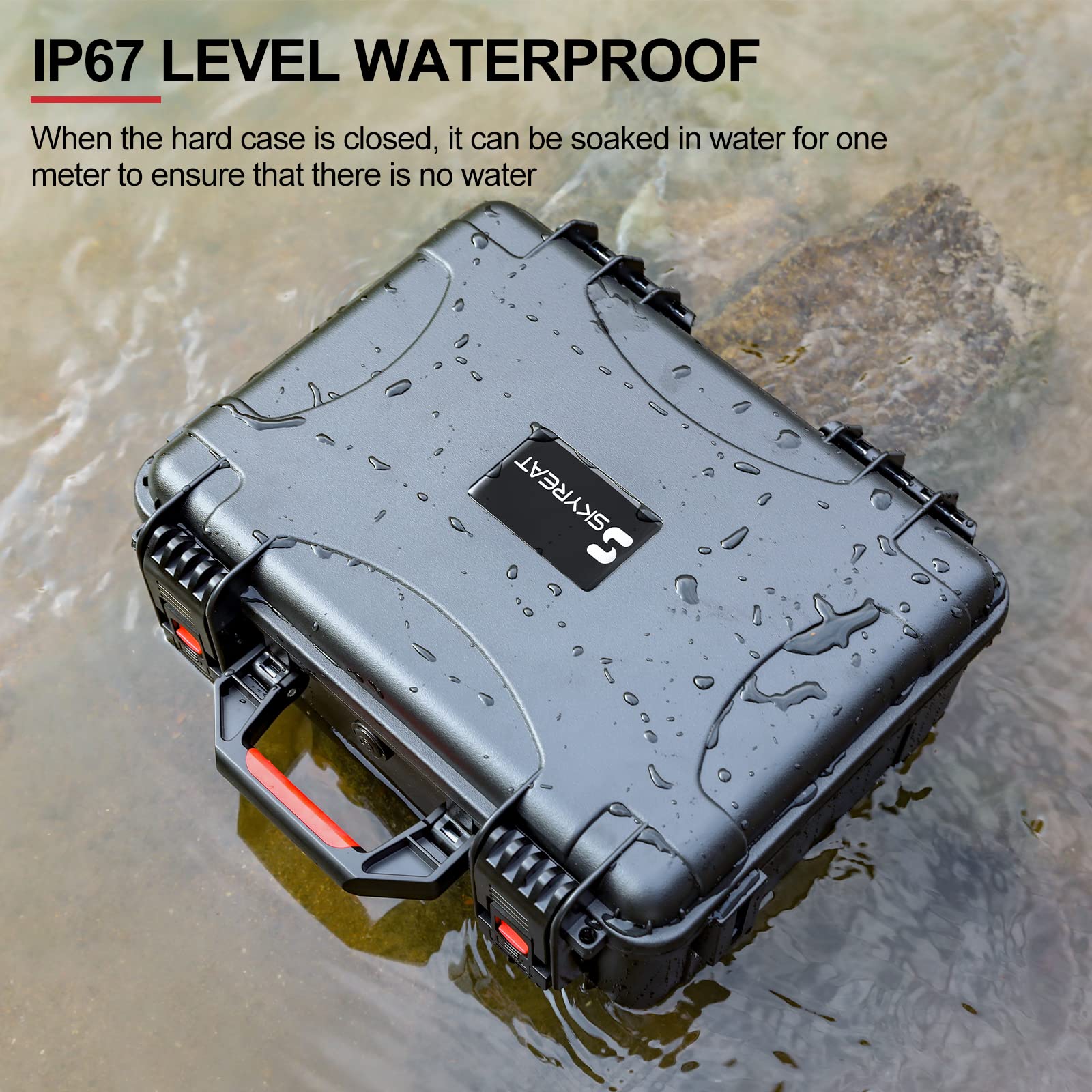 GardTok Mavic 3 Classic Hard Case, Professional Waterproof Hard Shell, Carrying Case ABS Storage Bag, Shockproof With Foam For DJI Mavic 3 Classic With DJI RC Controller Accessories