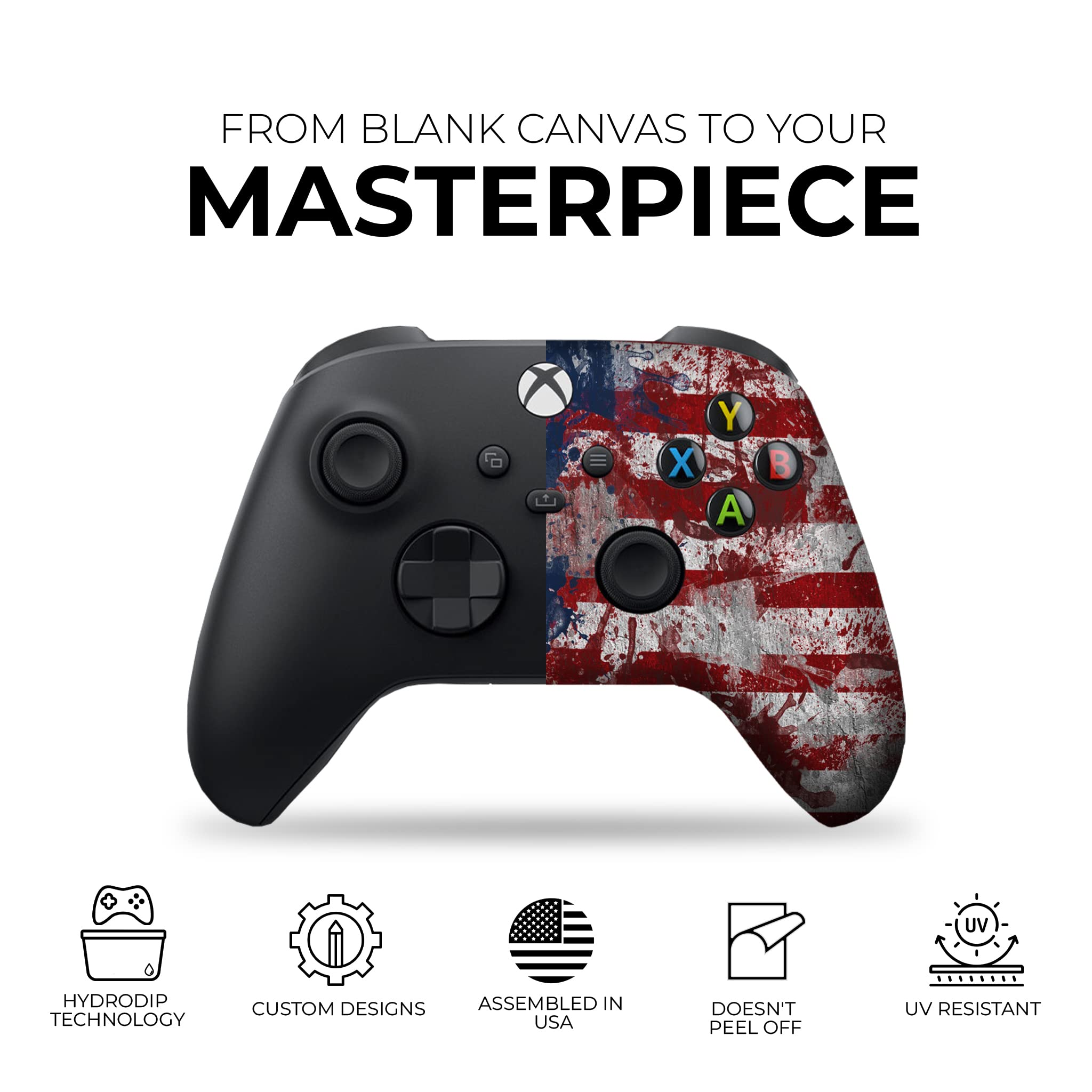 DreamController Dr Strangge Fortnight Custom X-box Controller Wireless compatible with X-box One/X-box Series X/S Proudly Customized in USA with Permanent HYDRO-DIP Printing (NOT JUST A SKIN)