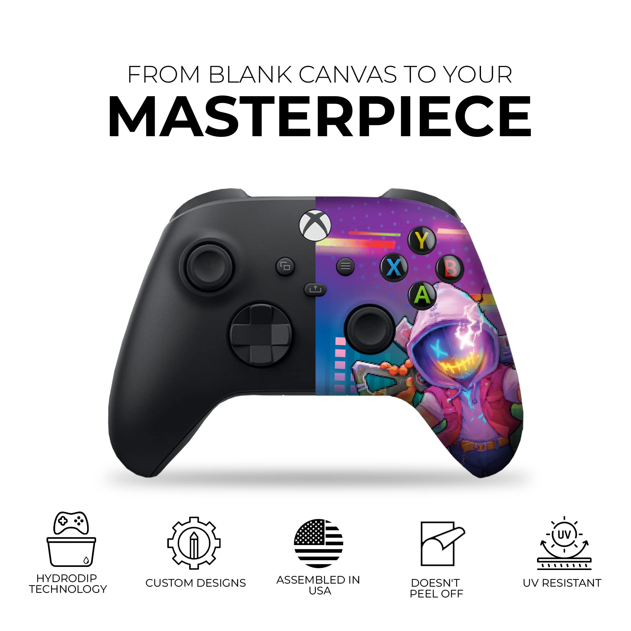 DreamController Original X-box Wireless Controller Special Edition Customized Compatible with X-box One S/X-box Series X/S & Windows 10 Made with Advanced HydroDip Print Technology(Not Just a Skin)
