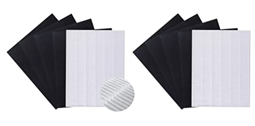 Nispira True HEPA Filter Carbon Compatible with Winix & Electrolux Air Purifier. AM90, C535, 5300-2, WAC5300, WAC5500, WAC6300, 5000, 5000b, 5300, P300, EL490A, EL491A. Compared 115115 EL017. 2 Set