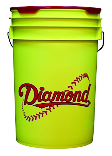 Diamond Sports 6-Gallon Yellow Ball Bucket with 18 DRC-10FPSC USA 10-inch Yellow Softballs