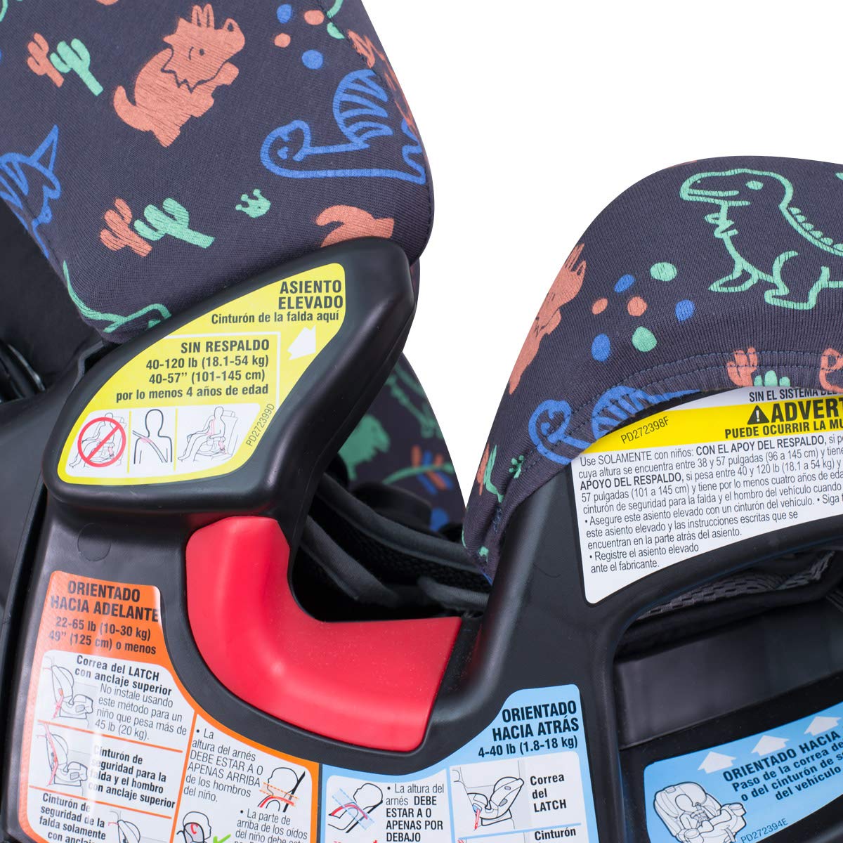 JYOKO Kids Cotton Cover Liner for car seat Compatible with Graco 4Ever DLX 4-in-1 (Happy Dino)