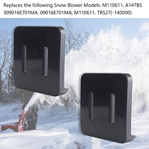 Haiouus M110611 A147BS Composite Skid Shoe Compatible with JohnD-eere/Murray 309016E701MA, M110611 Snow Blower Skid Plates, Replaces Models TRX24, TRX26, TRS24, TRS26 Snow Blower - 2 Pack