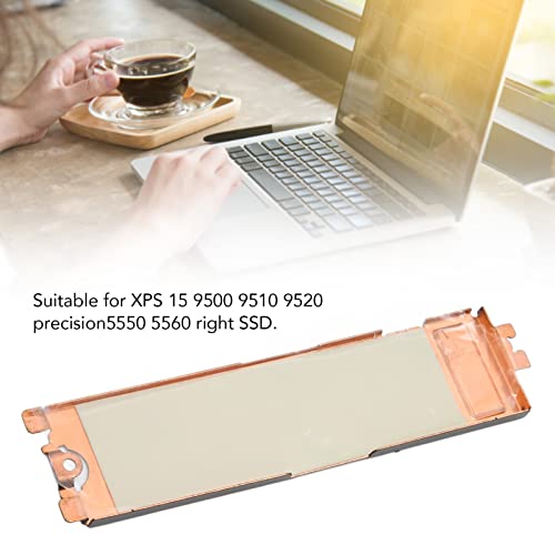Garsentx Nvme M.2 NGFF SSD Cooler Hard Drive Cover, SSD Cooler Replacement Cover for Nvme M.2 NGFF SSD XPS 15 9500 9510 9520 Precision5550 5560 Right SSD