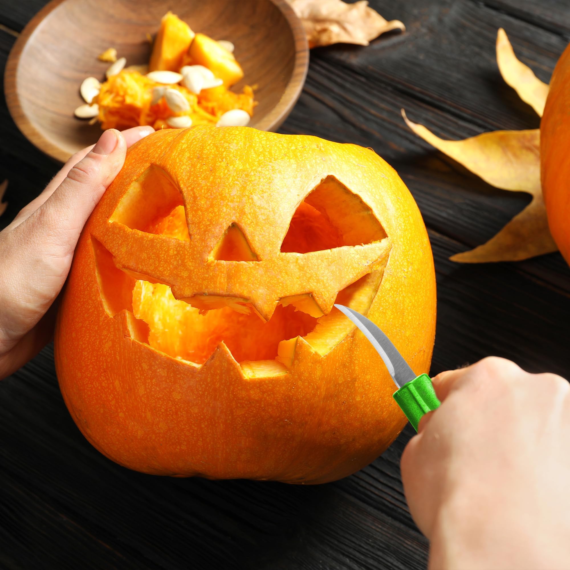 Halloween Pumpkin Carving Kit Case - Complete Pumpkin Carving Set With Saw Pumpkin Carving Knife - Halloween Pumpkin Carving Tools - Multipurpose Pumpkin Kit For Carving Pumpkin And Other Fruits