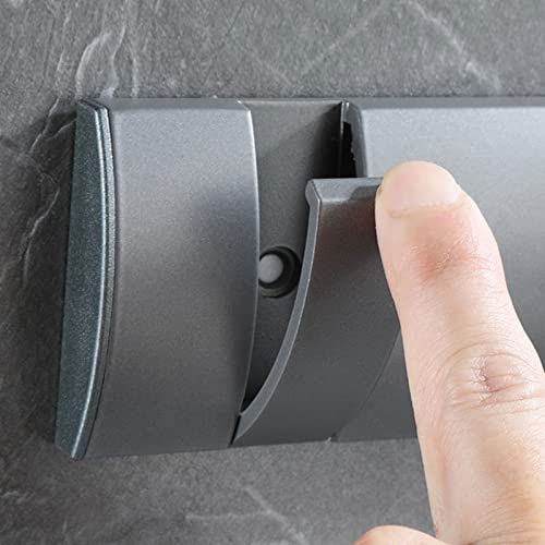 GOOFFY Door Metal Hooks for Hanging Invisible Key Hanger Clothes Robe Hooks Row Hooks Wall Mounted Hook for Rack/Holder/Shelf Door Hooks for Kitchen/Bathroom Hanger