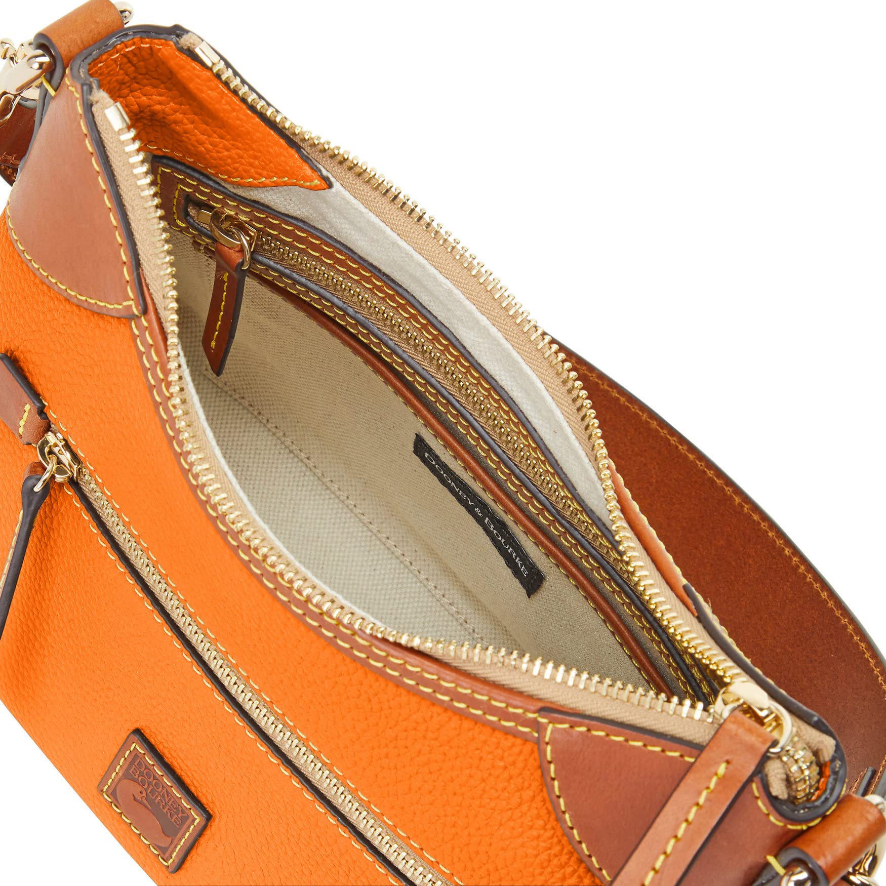 Dooney & Bourke Handbag, Pebble Grain Small Hobo Shoulder Bag - Clementine