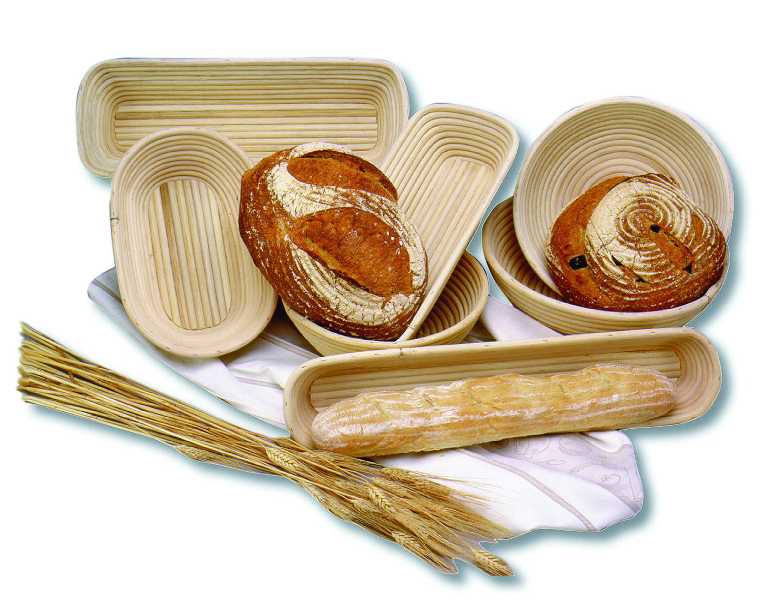 Frieling Round Proofing Basket, Brotform Bread Rising Banneton and Serving Basket, 10-Inch