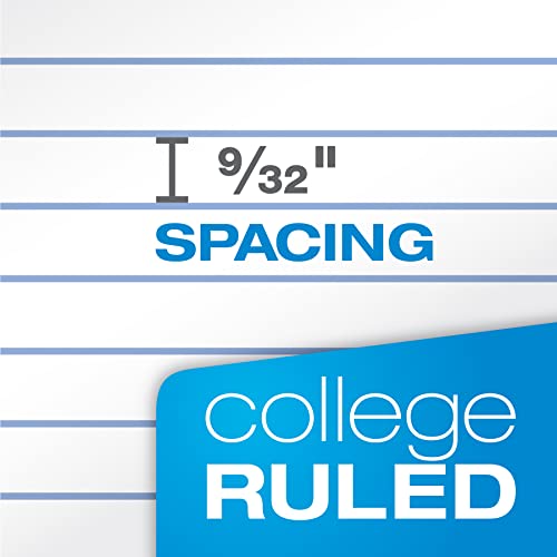 Oxford Spiral Notebook 3 Pack, 5 Subject, College Ruled Paper, 4 Dividers, 8 x 10-1/2 Inches, Black, Red, Blue, 180 Sheets (65203)