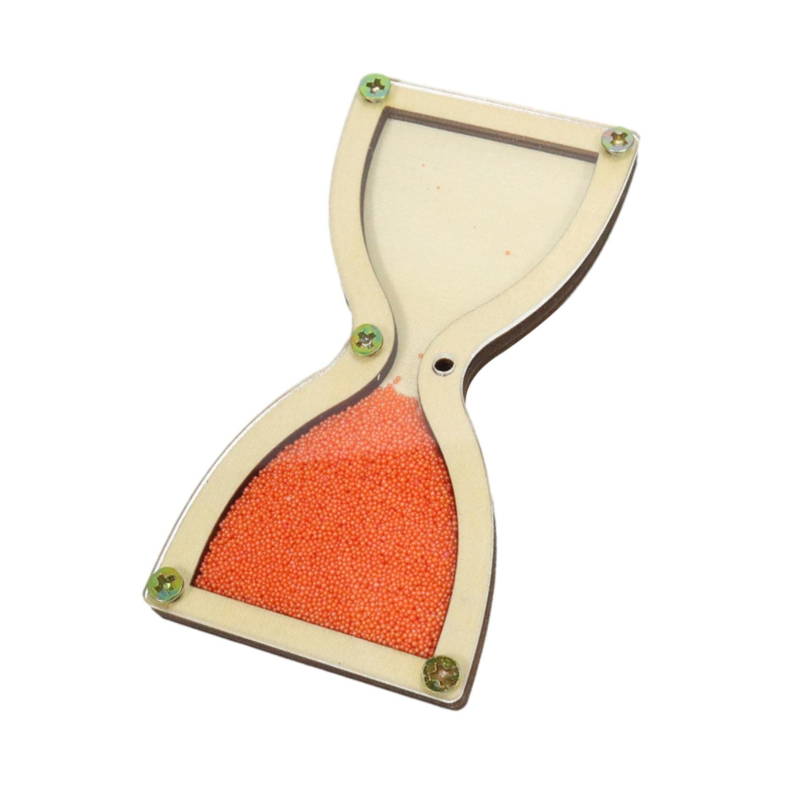 Gazechimp Wooden Busy Board Hourglass Toy Puzzle Fine Motor Skills Sensory, Natural