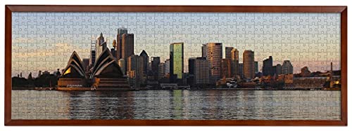 Displays2go 40" x 13.5" Extra-Wide Format Picture Frame, Wood Molding - Dark Brown Finish (PNFA40135W)