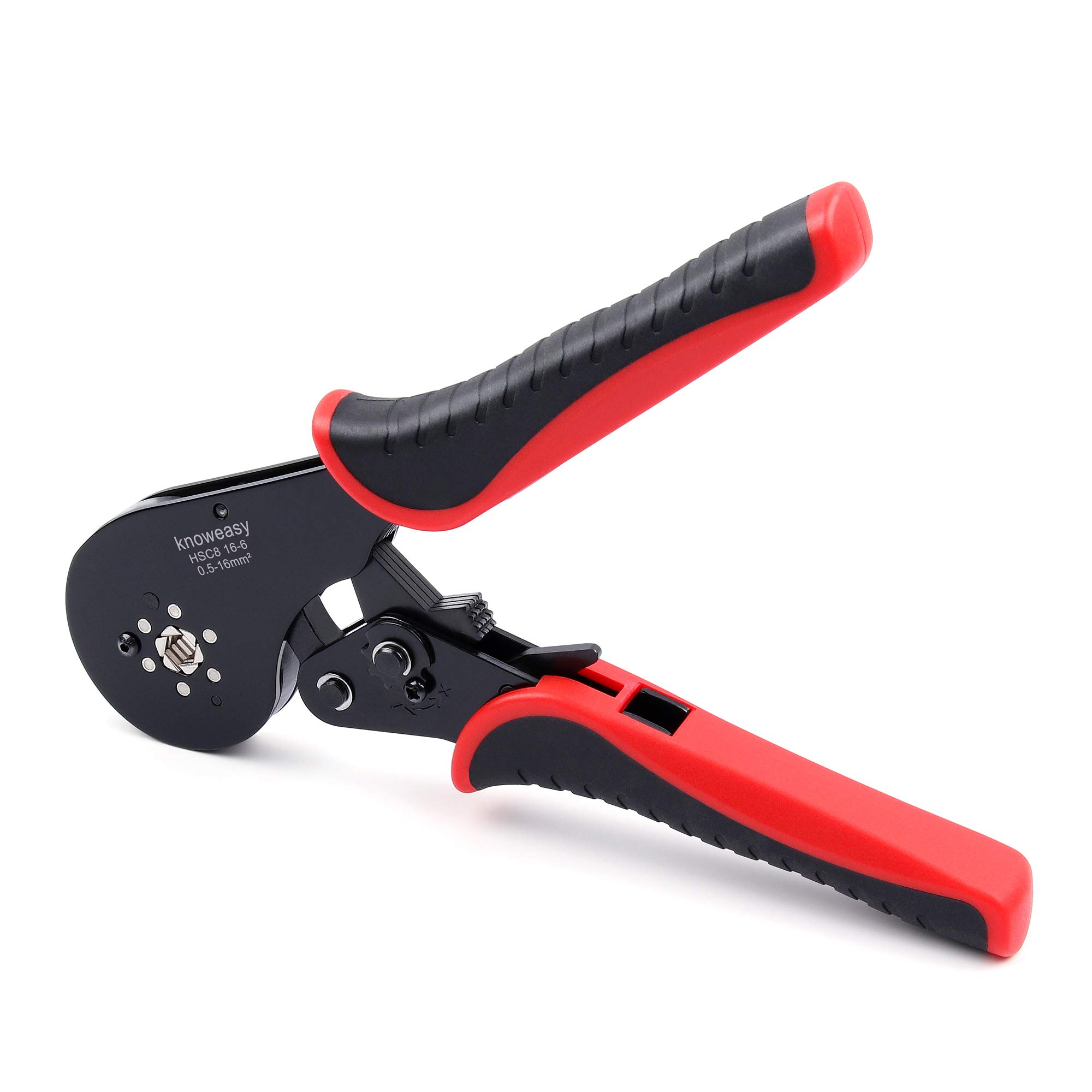 Hexagonal Ferrule Crimping Tool,Knoweasy 16-6 Ferrules Crimp Tool and Hexagonal Wire Ferrule Crimper Used for 30-5 AWG/0.5-16mm² Cable End Sleeves