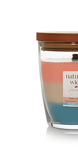 Nature's Wick Pink Coral Trio Scented Candle, 18 ounces