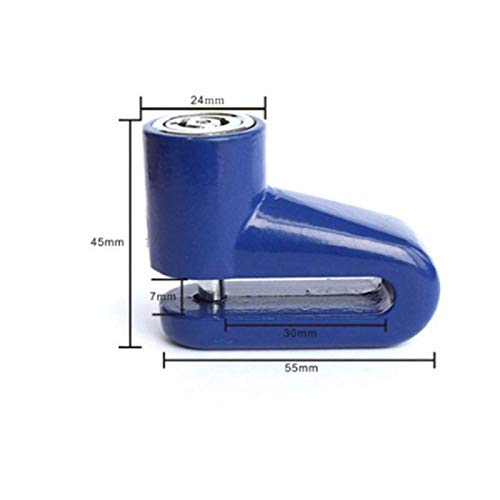 Gatides Bike Lock Motorcycle disc Brake Lock Motorcycle Lock Anti-Theft Lock New disc Brake Lock Modified Accessories Bicycle Chain (Color : Blue)