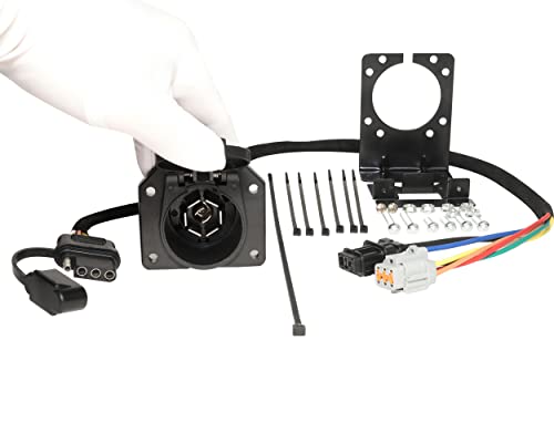 Oyviny 4 Way Flat and RV 7 Way Trailer Wiring Harness for Nissan Frontier 2005-2022/Nissan Xterra 2005-2015/Nissan Pathfinder 2005-2012/Suzuki Equator 2009-2012, Factory Tow Package Required