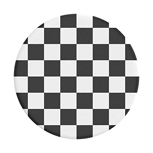 PopSockets PopTop (Top only. Base Sold Separately) Swappable Top for PopSockets Phone Grip Base - Checker Black PopTop