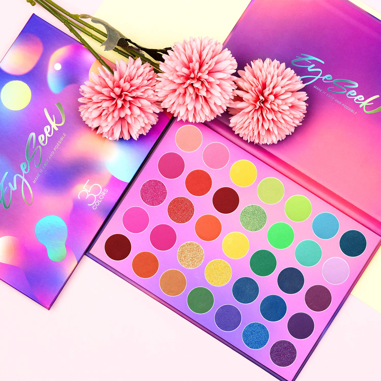 EYESEEK Colorful Bright Eye Makeup Palettes Sets, Eyeshadow Palette, High Pigmented Pallets, Matte Shimmer Eye Shadow Plattet Make Up Gift Sets Starter Kit for Halloween Makeup