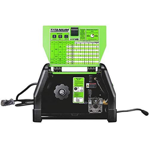 HFT MIG 140 Professional Welder With 120 Volt Input By TITANIUM With MIG Gun (Spool sold separately)