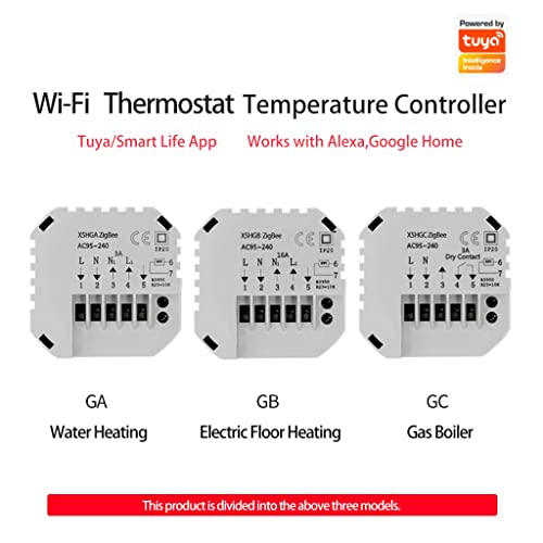 LNYHLXS 3.0 Thermostat Temperature Controller Water/Electric Floor Heating Gas Boiler Smart Life(GB)