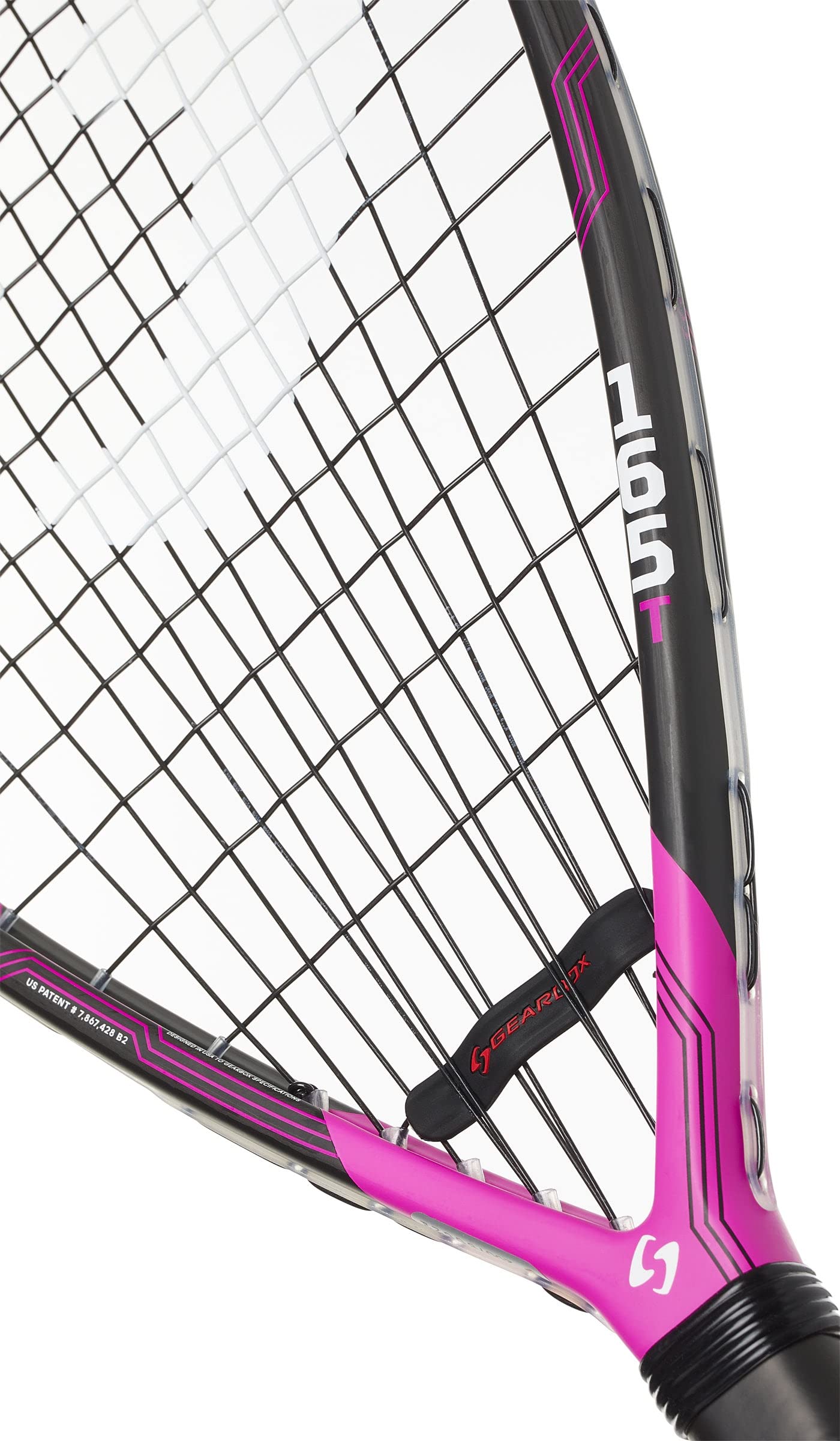 Gearbox GB3K 165T Pink Racquetball Racquet - 3 5/8'' Grip