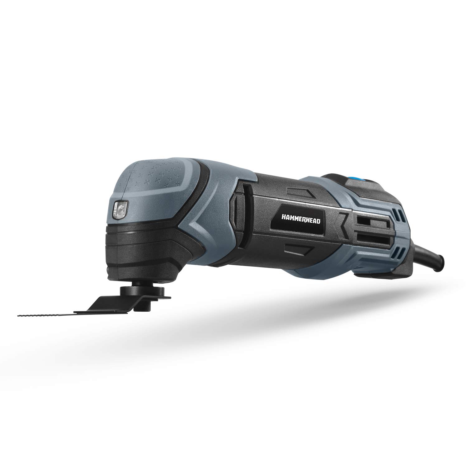 Hammerhead 2.2-Amp Oscillating Multi-Tool with 1pc Flush Cut Blade, 1pc Semicircle Saw Blade, 1pc Sanding pad, 3pcs Sanding Paper - HAMT022
