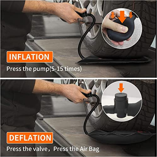 Gute Air Wedge Bag Pump, 3 Pack Commercial Inflatable Air Wedge Bag Tool, Professional Leveling Kit & Alignment Tool, Air Bag Tool for Variety of Jobs, 330 LB Rating, 3 Sizes