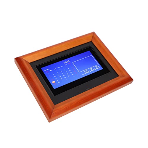 Digital Photo Frame, Stereo Speaker Digital Photo Album 7 Inch Remote Control for Party (US Plug)