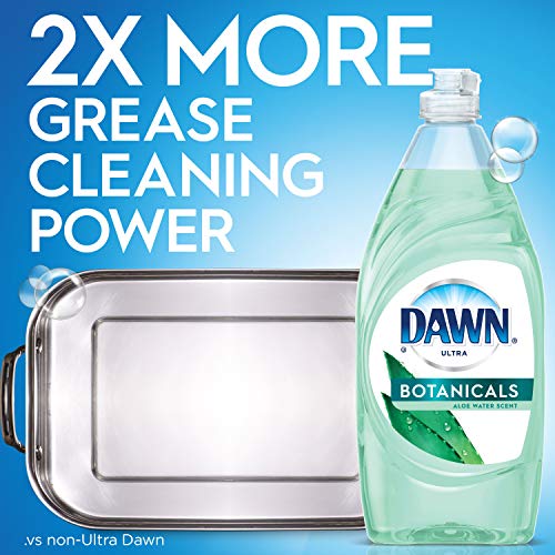 Dawn Ultra Botanicals Dishwashing Liquid Dish Soap, Aloe Water Scent, 532 mL / 18 Fl.Oz (Pack of 2)