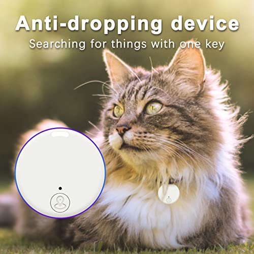 Portable Mini Tracker Bluetooth 5.0 Smart Anti-Lost Real Time Tracking Locator Item Finder Device for Keys Wallets Cell Phone Luggages Bags Kids Pets