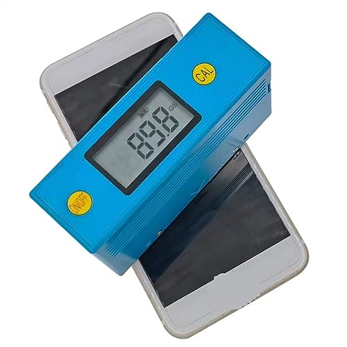 KYKYK Colorimeter, 0.0-199.9 Units (GS) Surface Gloss Meter Paint Coating Tile Surface Gloss Test Stone Light Meter Marble Brightness Tester Portable High-Precise Digital Color Analyzer