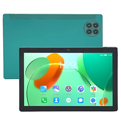 DAUERHAFT 10.1 Inch Tablet, 8 Core CPU Tablet, Support 5G WiFi Tablet, 8GB 256GB Dual SIM Dual Standby Calling Tablet, Fast Charging Tablet for Android 12(Green)