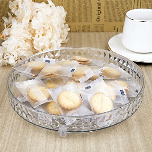 Lazy Susan Organizer Lazy Susan Turntable for Cabinet Rotating Spice Rack for Kitchen Clear Lazy Susan for Fridge, Bathroom, Countertop(Small)