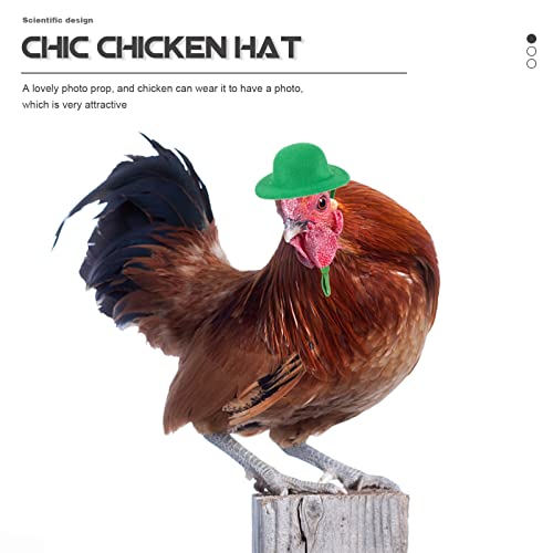 PATKAW Chicken Hats 6pcs Chicken Hats Hamster Hat with Adjustable Elastic Chin Strap Novel for Hens Rooster Lizard Guinea Pig Rat Duck Parrot Poultry Bird Parakeets Chick Tiny Pet Chicken Helmet