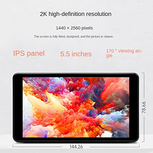 KALEN 5.5 Inch IPS Capacitive Screen -Compatible Interface Computer Secondary Screen Pi 4B