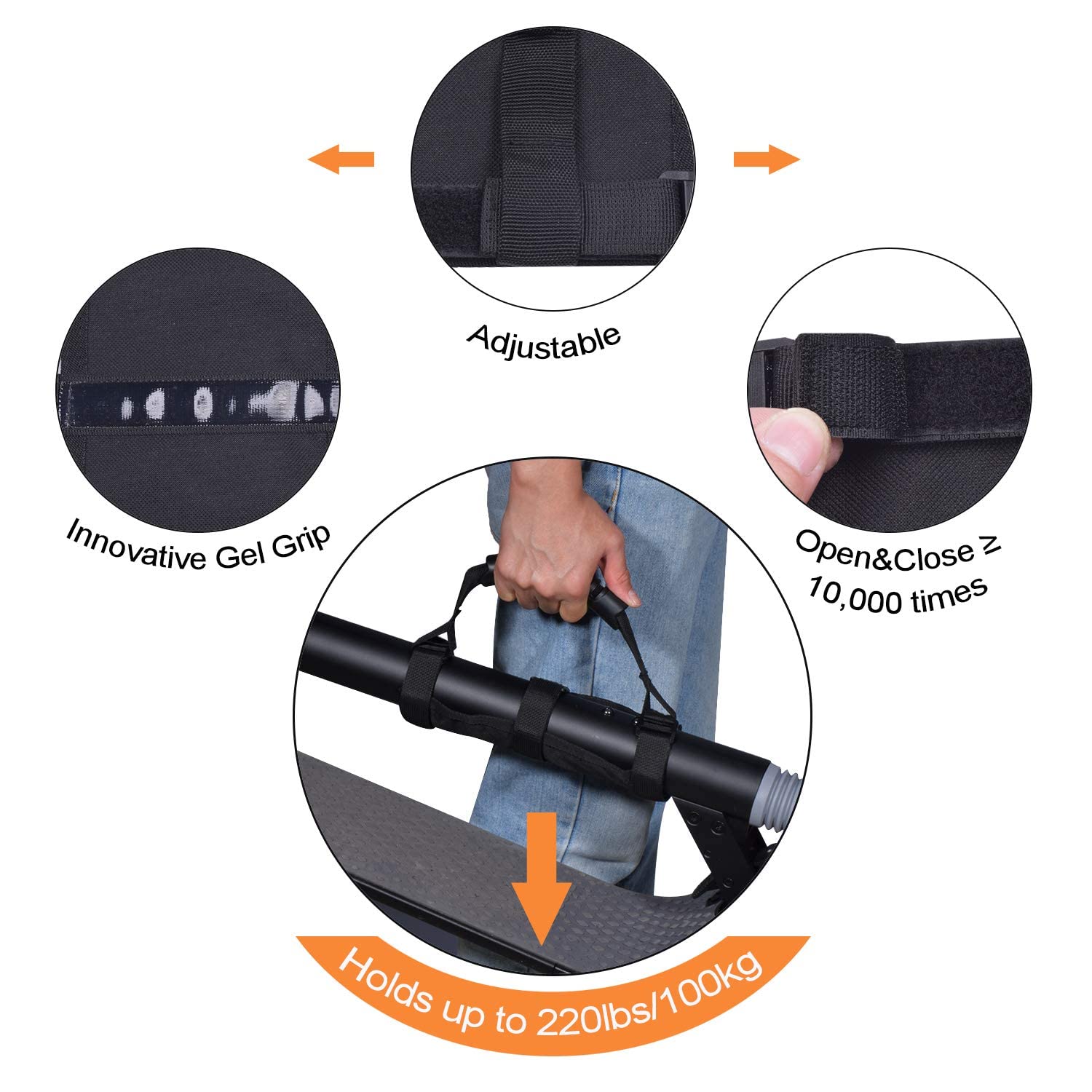 Epessa Kick Scooter Shoulder Strap & Hand Carrying Handle Strap Compatible with Segway ES1/ES2/ES3/MAX Mijia M365/M365 Pro