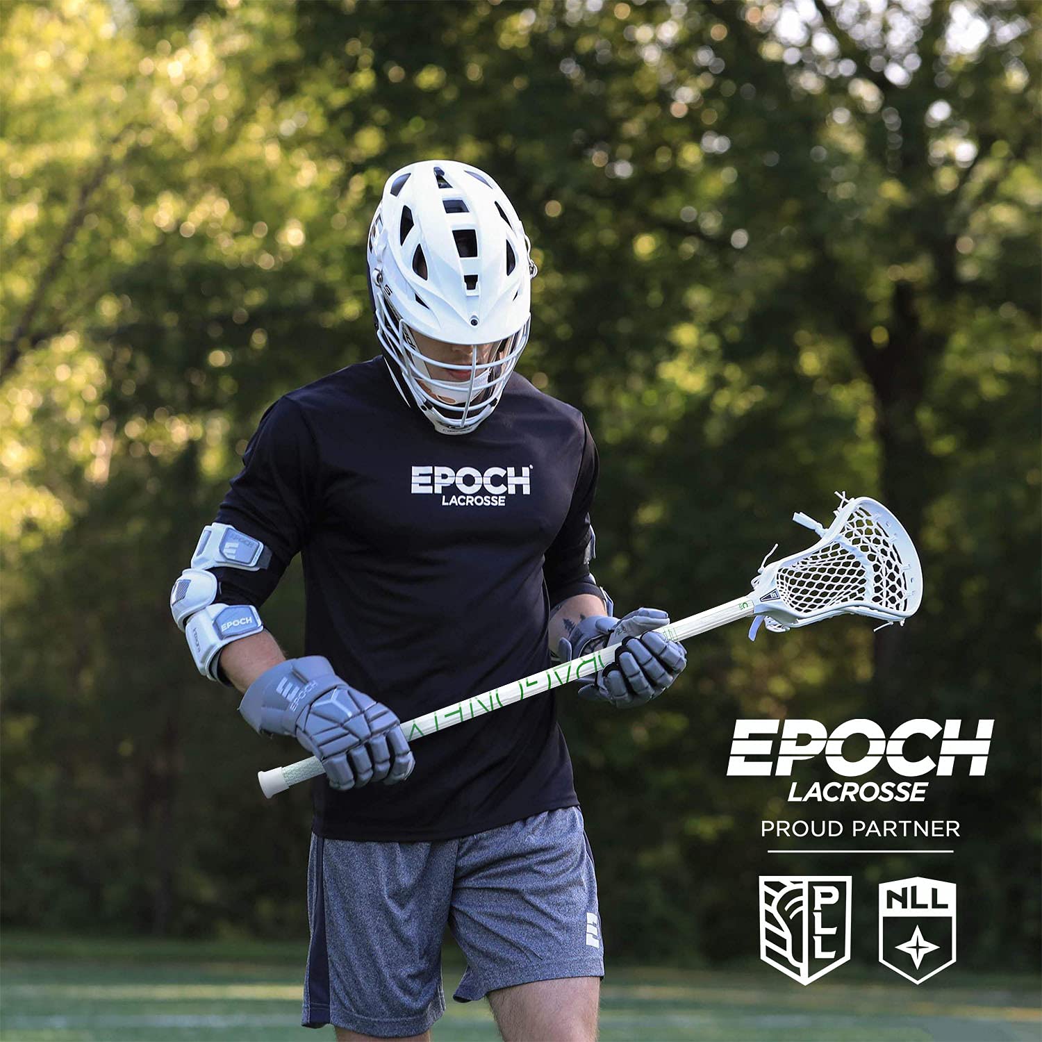 Epoch Dragonfly Pro Lacrosse Shaft for Attack/Midfield, 30" Mid-Flex iQ5, C30, Removable End Cap, 6 Month Warranty, Forest Green