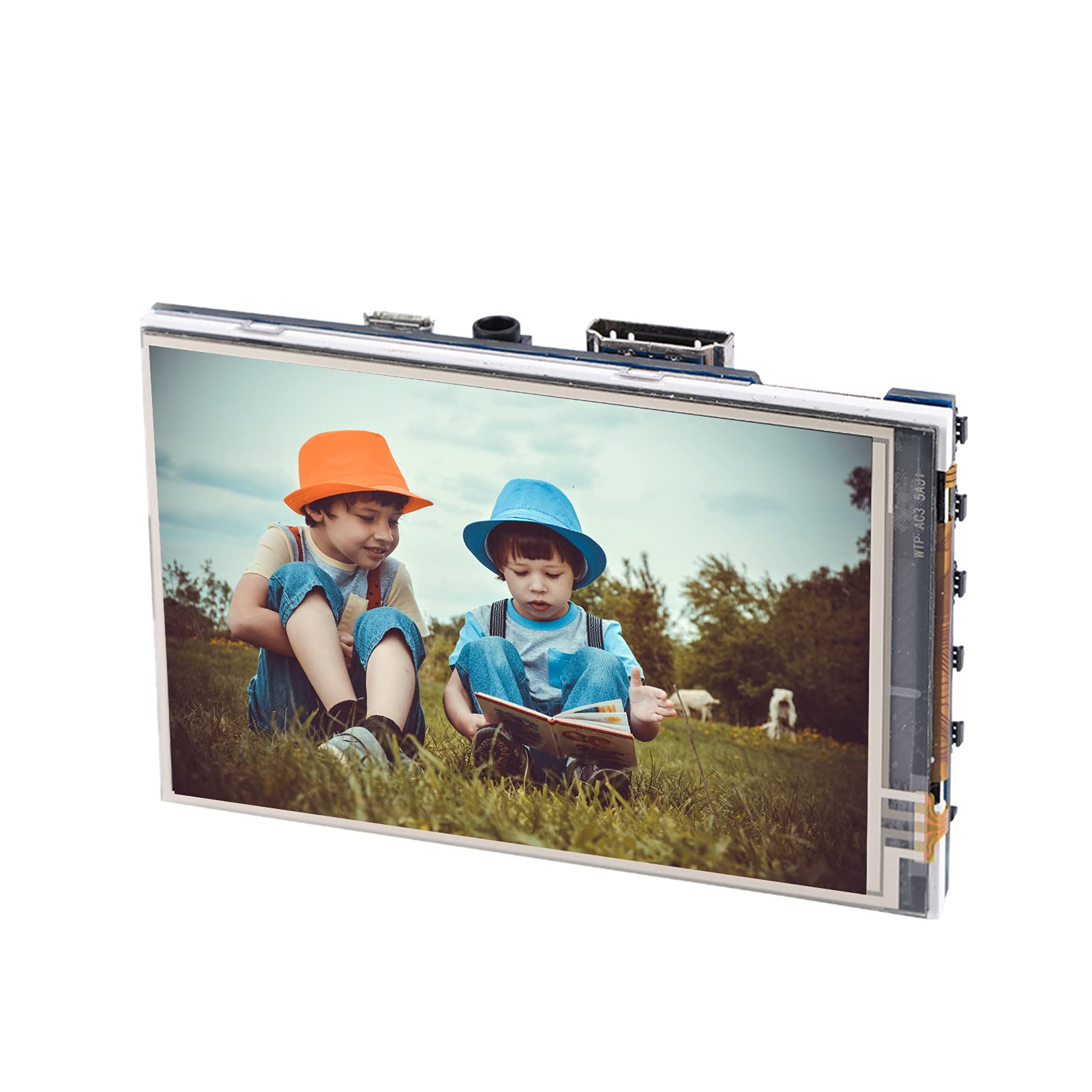 Eboxer 3.5 Inches 1080P IPS Display for Raspberry Pi, Touch Screen LCD Display with Black Acrylic Case, HDMI Monitor for Raspberry Pi, PC Computer DIY Set, Tablet Replacement Part