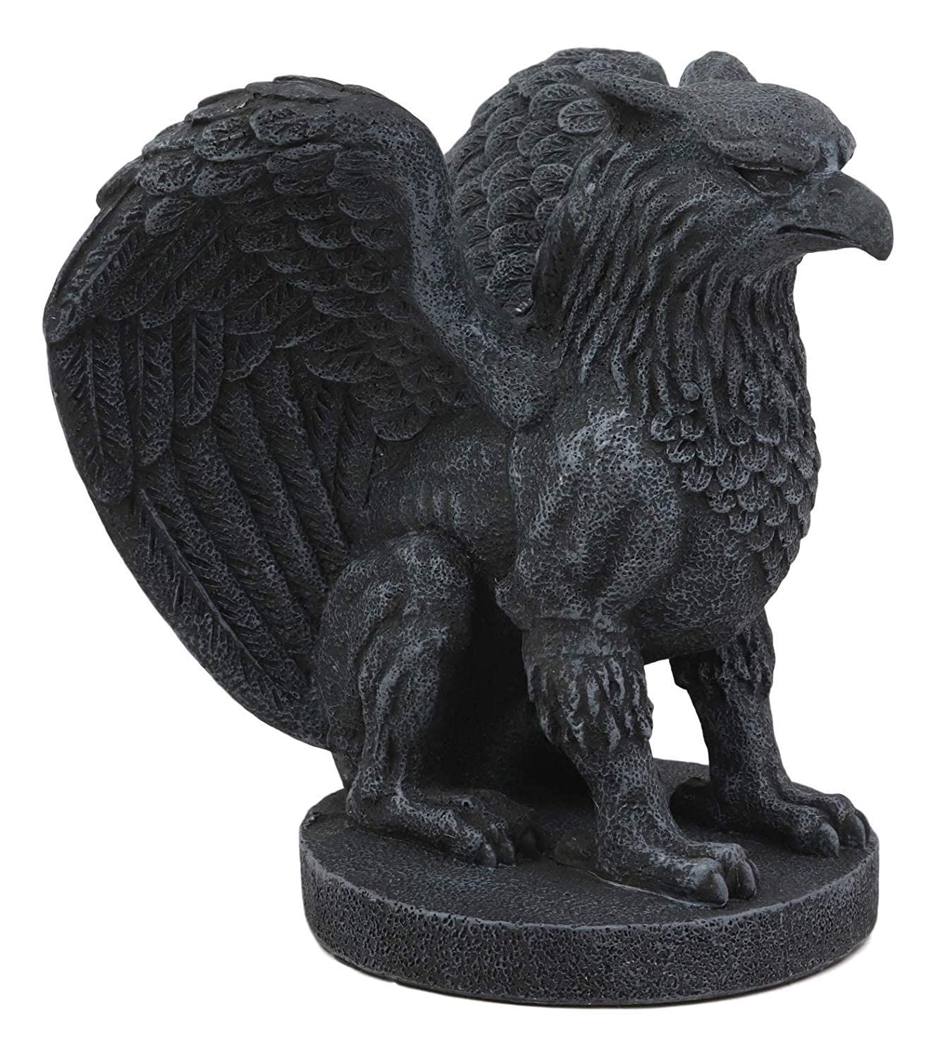 Ebros Gift Mythical Winged Griffon Griffin Eagle Lion Gargoyle Statue Faux Stone Resin Home Decor Figurine 6.75" Tall Gothic Sculptures Statues and Figurines Might and Magic Heroes and Royalty Symbol