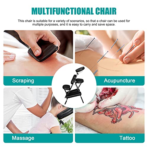 Nova Microdermabrasion Portable Massage Chair Foldable Tattoo Therapy 4 Inches Thickness Sponge Face Cradle Spa Salon Chair