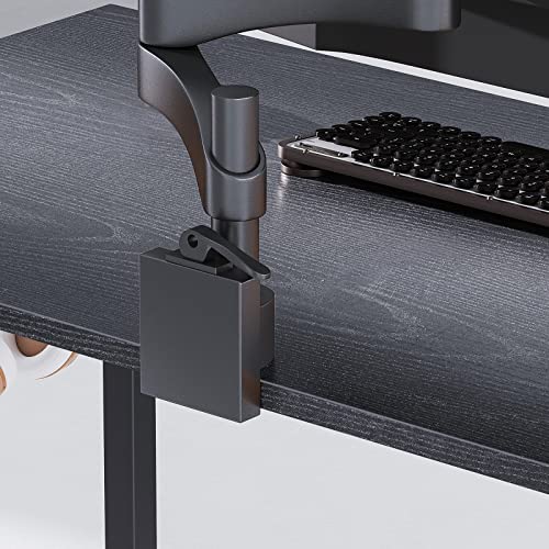 ODK 32 inch Small Computer Desk Study Table for Small Spaces Home Office Student Laptop PC Writing Desks with Storage Bag Headphone Hook, Espresso Gray