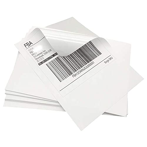 E-Printing Pack of 100 Sheets-High Sticky Printable Matte Self Adhesive Full Sheet A4 Sticker Paper/Label for Inkjet & Laser Printers