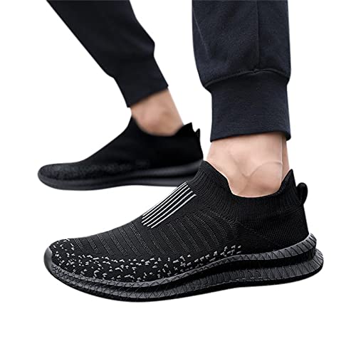 FASDNENDYS Men Shoes Summer Large Size Lightweight Mesh Outdoor Non Slip Casual Running Shoes Sneaker Mens 9 Black