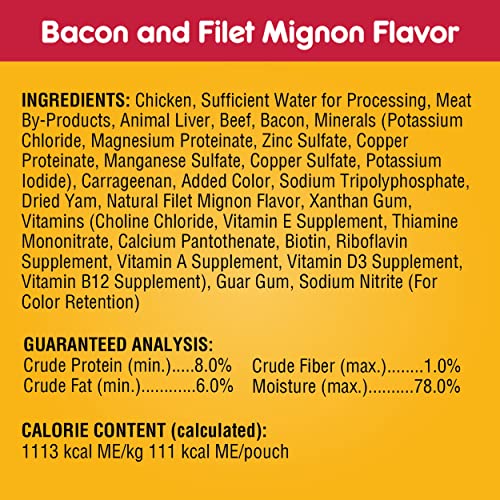PEDIGREE CHOPPED GROUND DINNER Adult Soft Wet Dog Food 18-Count Variety Pack, 3.5 oz Pouches