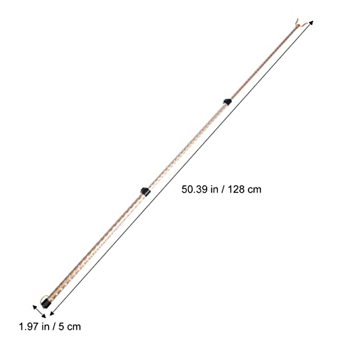 STOBOK 1pc Extendable Clothesline Closet Rod Extender Hanging Closet Pole with Hook Garment Retriever Telescoping Clothing Hanger Clothing Hook Pole for Closet Shelf Ceiling Gold Clothing Hanger
