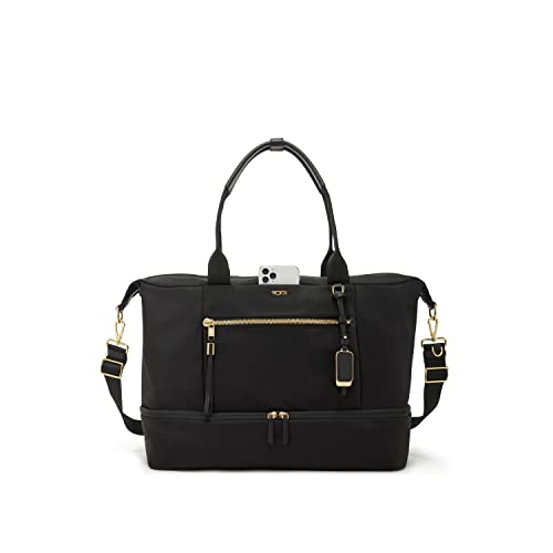 TUMI Voyageur Contine Weekender - Weekender Bag for Travel, Business - Travel Weekender for Women & Men - Black & Gold