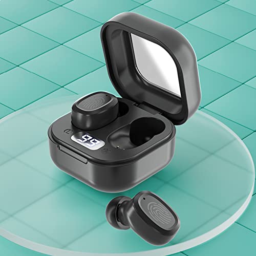 Karymi Wireless Bluetooth Headphones,Waterproof Low Latency Noise Cancellation HD Calls Stereo HiFi Sound Qualityt,with Charging Case, for Driving Travel Game Sports, for iOS Android
