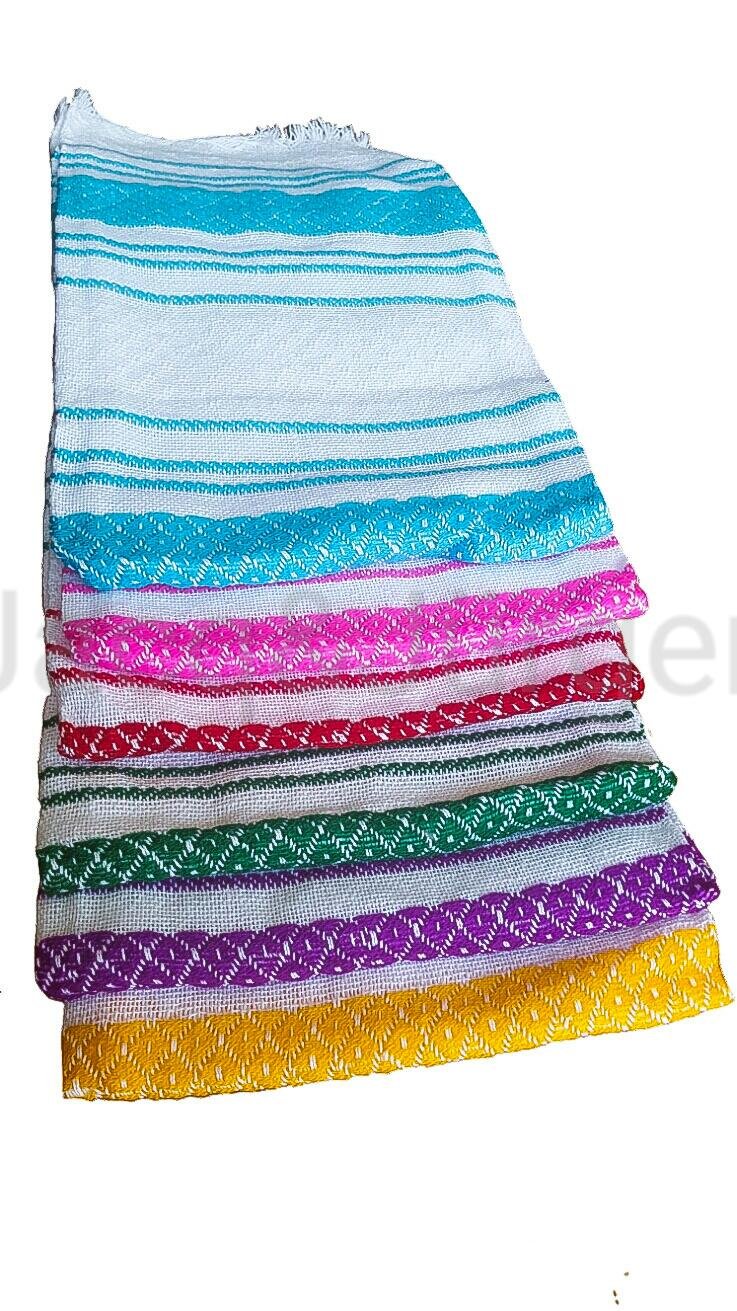 Handwoven Basket & Tortilla Cloths by Jacq & Jürgen - 2 Pack Natural Medium and Large Floral Bundle – 100% Palm Mexican Art