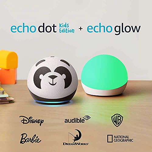 Echo Dot (4th Gen) Kids + Echo Glow | Panda