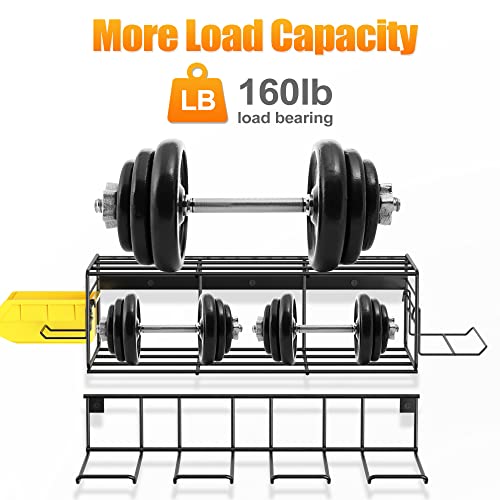 Power Tool Organizer, Metal Wall-Mounted Drill Holder, Storage Rack for Cordless Drill, Tool Organizers and Storage, Heavy Duty & Removable Design