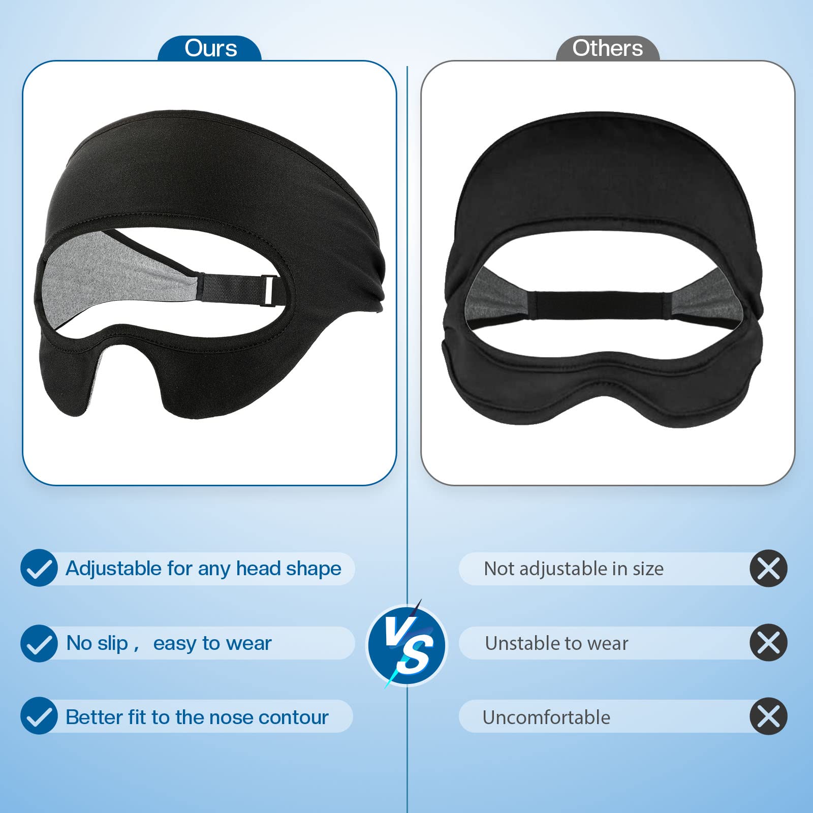Ergonomic VR Masks Sweat Guard for Oculus Quest2 /PSVR/ HTC Vive/Index Sweat Absorber, Adjustable Washable Breathable for Supernatural Replace Silicone Face Cover Pad (3pcs) (Multi-Color)